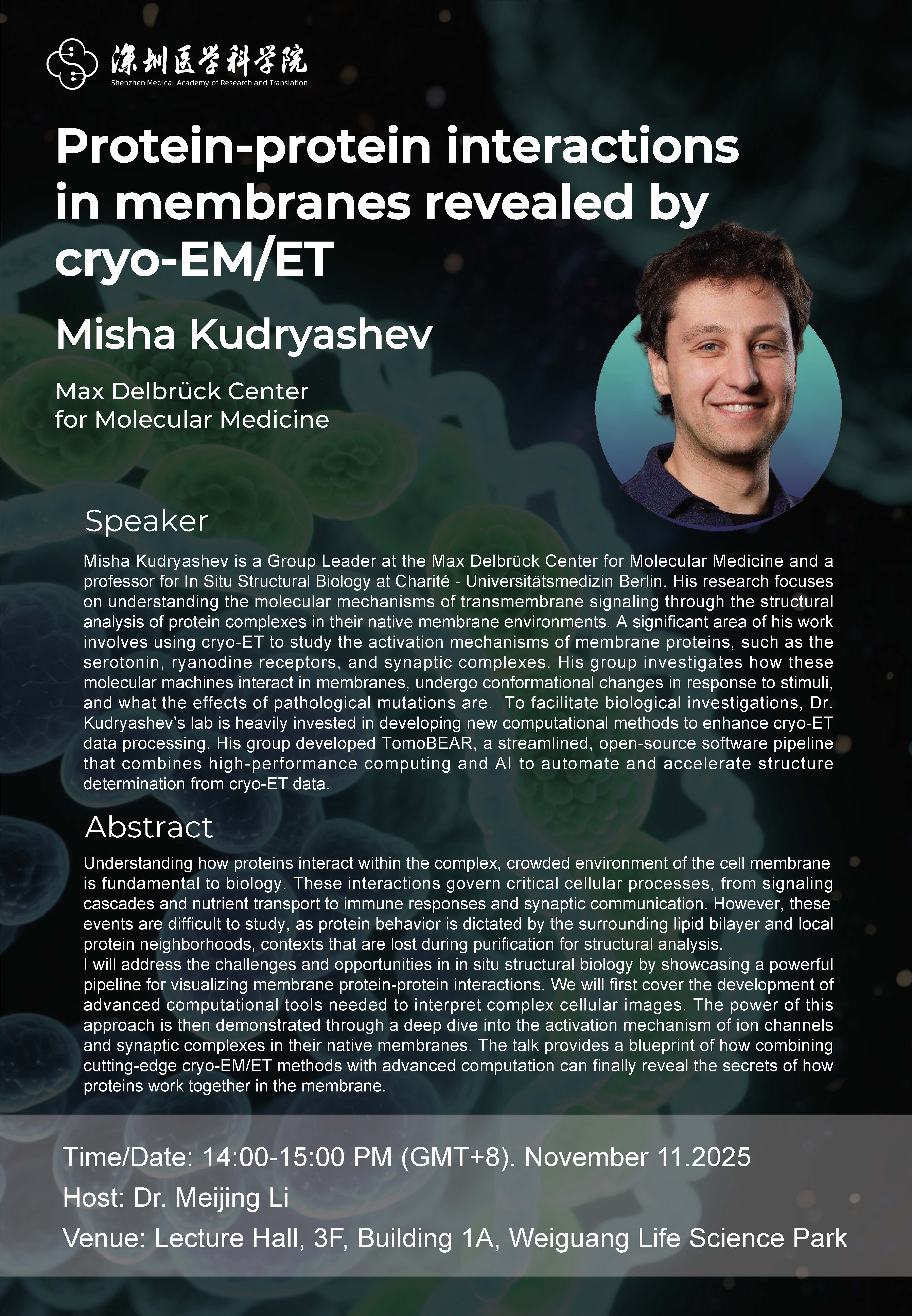 Protein-protein interactions in membranes revealed by cryo-EM/ET ...